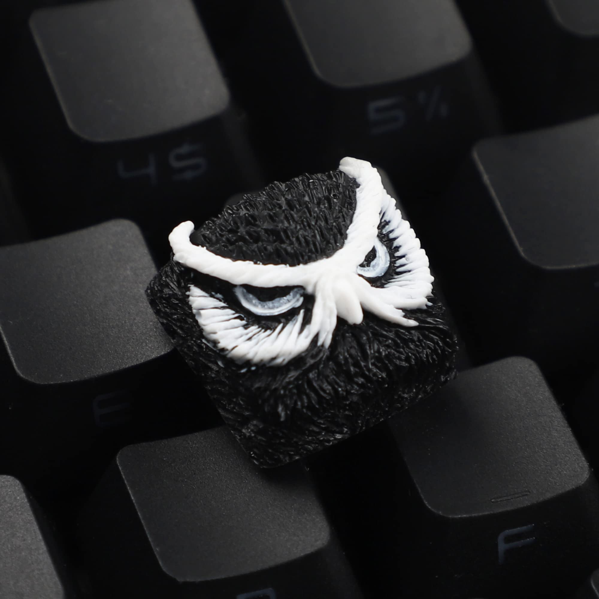 Mechkeeb Custom Handmade Artisan Keycap Owl Resin Keycaps for Cherry Gateron Kailh TTC Outemu MX Mechanical Gaming Keyboard (Owl Keycap)