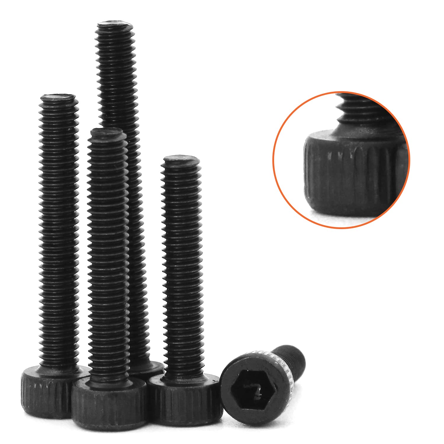 NIULUNBAO 570PCS M3 x 4/5/6/8/10/12/14/16/18/20/25mm Hex Socket Head Cap Screws Bolts and Nuts Flat Washers Assortment Kit, 12.9 Grade Alloy Steel, Black Oxide Finish, Metric Machine Allen Hex Drive