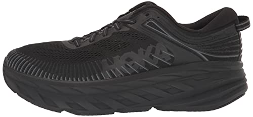 HOKA ONE ONE Bondi 7 Mens Shoes Size 9, Color: Black/Black