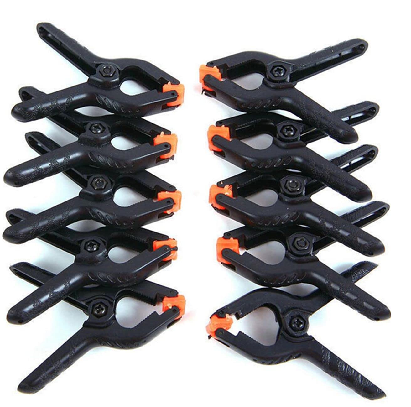 LZYLL 10 Pack Spring Clamps Heavy Duty,6 inch Plastic Clips Clamps for Crafts,Backdrop Clips for Photography,Backdrop Stand,DIY Woodworking,and other Home Improvement Projects