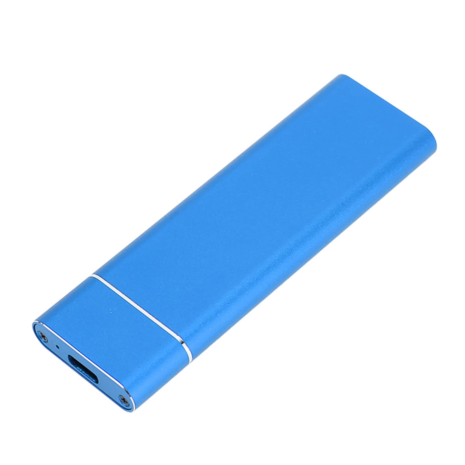 NVME SSD Plug and Play Dual Protocol Enclosure SSD Enclosure High Heat Dissipation for 2260mm (Blue)