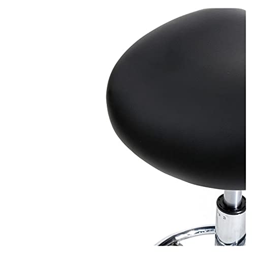 LLAMN Bar Stool Saddle Stool Ha Ha Feet Rotation Bar Stool Black Spa Tattoo Massage Salon Furniture