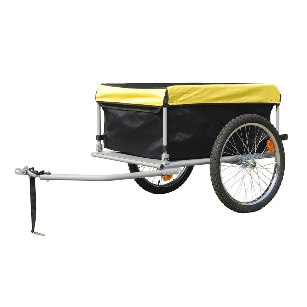 MengK Bike Trailer with Cover 4.9 Cubic Feet