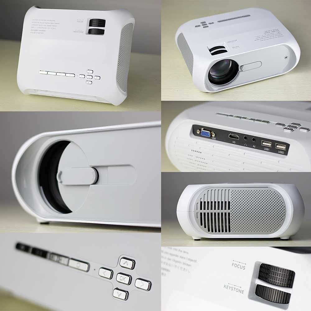 n/a D led Projector 3800 Lumens Support 1080p Portable Cinema Proyector Beamer with Gift