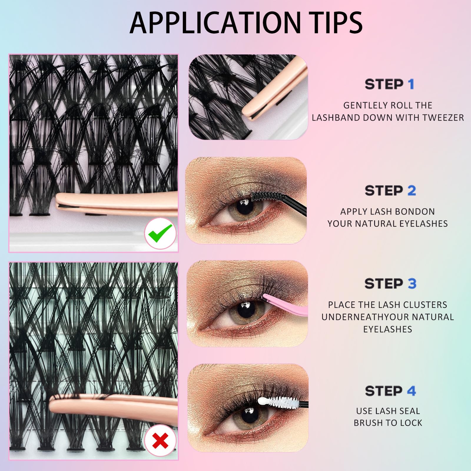 Magnetic Eyelashes with Eyeliner Kit 7 Pairs, 3D Wispy Cat Eye Lashes Natural Look, 7 Styles Fluffy False Eyelashes Pack, by Kmilro