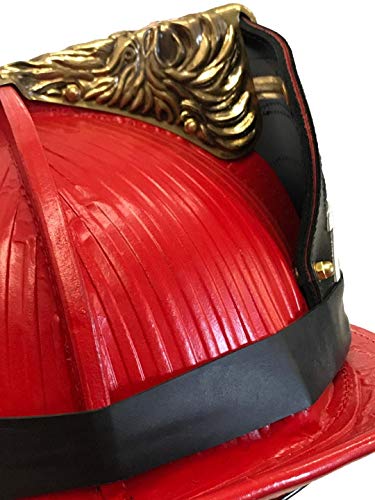 LINE2design Firefighter Helmet Bands - Heavy Duty Rubber Helmet Band Fits For Modern & Traditional Style Fire Helmets Pack of 3 - Black - Made in USA