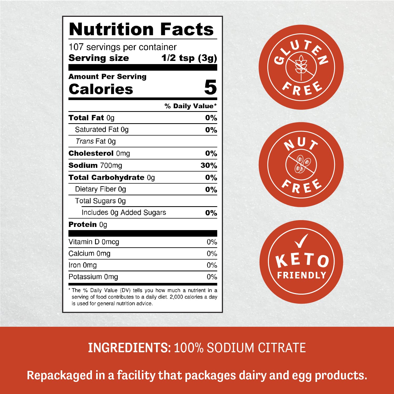 Judee’s Sodium Citrate - 11.25 oz - Keto-Friendly, Gluten-Free and Nut-Free for Cooking and Molecular Gastronomy - 100% Non-GMO - Emulsifier for Cheese Sauce - Serves as Preservative