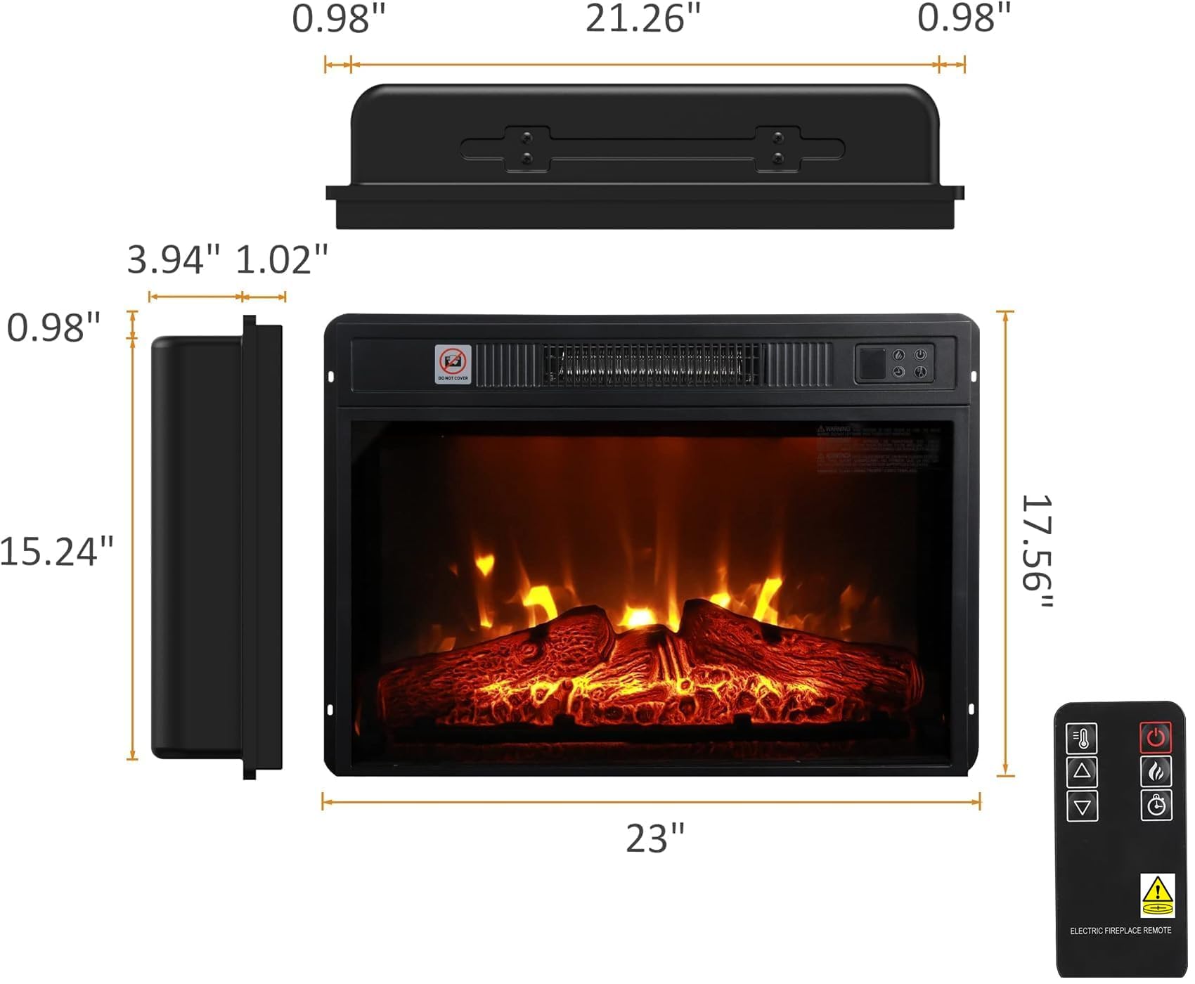 Naice 70" Electric Fireplace with Mantel and Cabinets, Fireplace TV Stand for Living Room Bedroom, Stacked Stone Surround and Remote Control 3D Realistic Flame, White