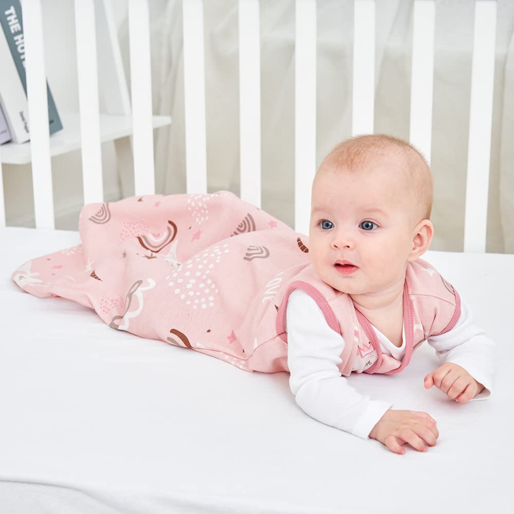 Looxii Baby Sleep Sack 12-18 Months 100% Cotton Wearable Blanket Baby Swaddle Transition Sleeping Bag Soft Comfortable