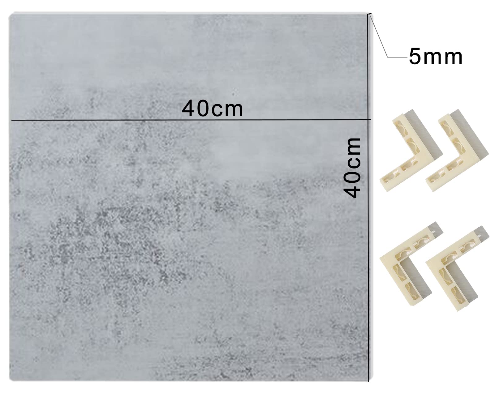 iProtech 5PCS 10Patterns Double Sided Photography Background Boards with 4 brakets, Waterproof Reusable 16x16in Cement/Marble/Wood/Brick Texture Photo Backdrop Props for Food Jewelry Cosmetics