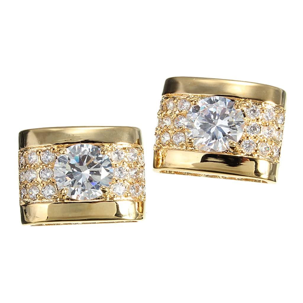 Mens Jewelry Rectangle Brass Shirt Cufflinks Wedding Party Cuff Links Fashion Accessory (Color : A, Size : One Size) (A One Size)