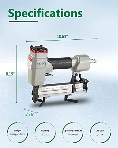meite V1015B Nailer with 10mm Length V-Nails for Picture Frame