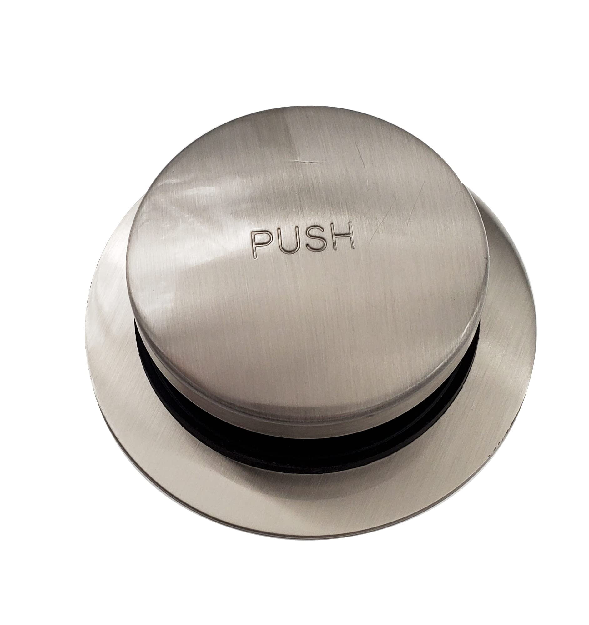 Westbrass Tip-Toe Sch. 40 PVC Bath Waste with One-Hole Elbow, Stainless Steel, D49321-20