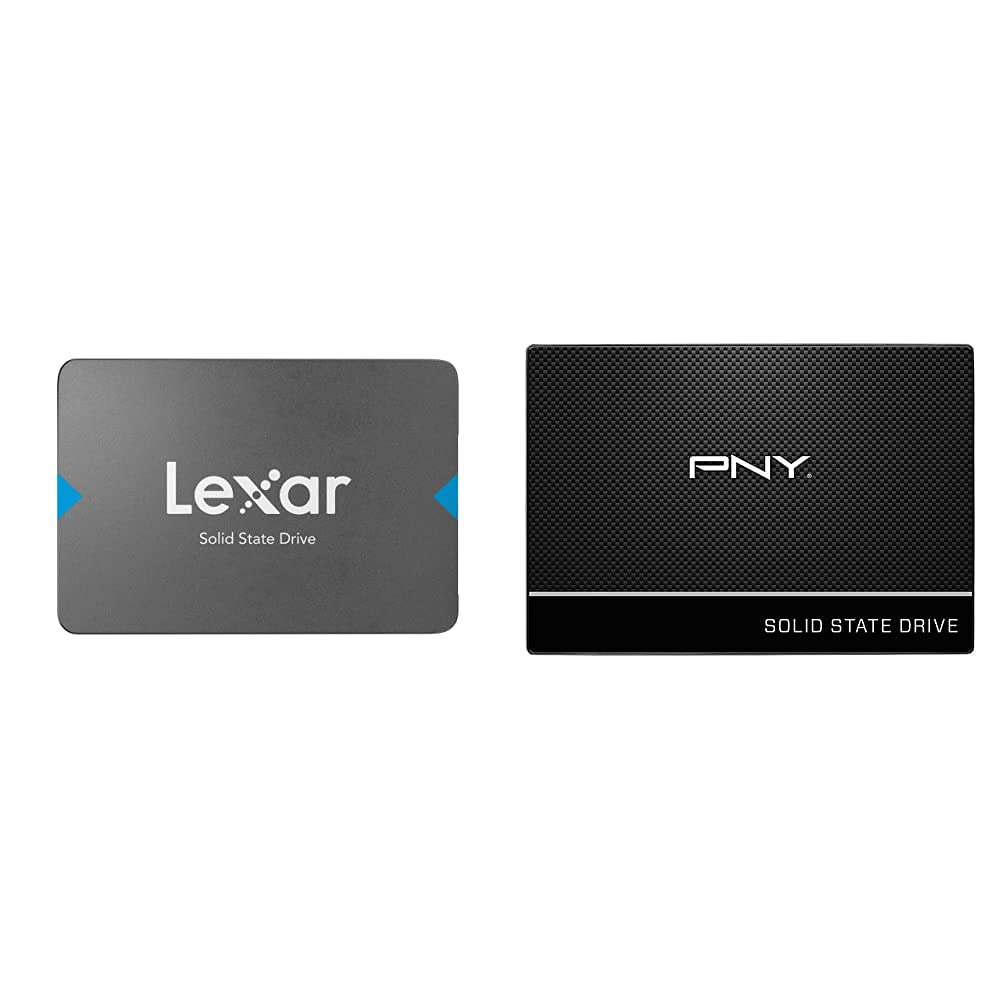 Lexar NQ100 480GB 2.5โ SATA III Internal SSD + PNY SSD7CS900-240-RB 3D NAND 2.5" SATA III Internal Solid State Drive