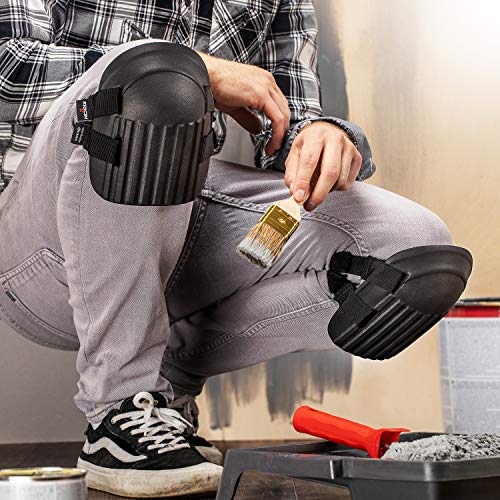 NoCry Foam Knee Pads for Work β Waterproof and Lightweight Knee Pads for Cleaning, and Easy Fit Knee Pads for Gardening with Adjustable Straps β Perfect Work Knee Pads for Women