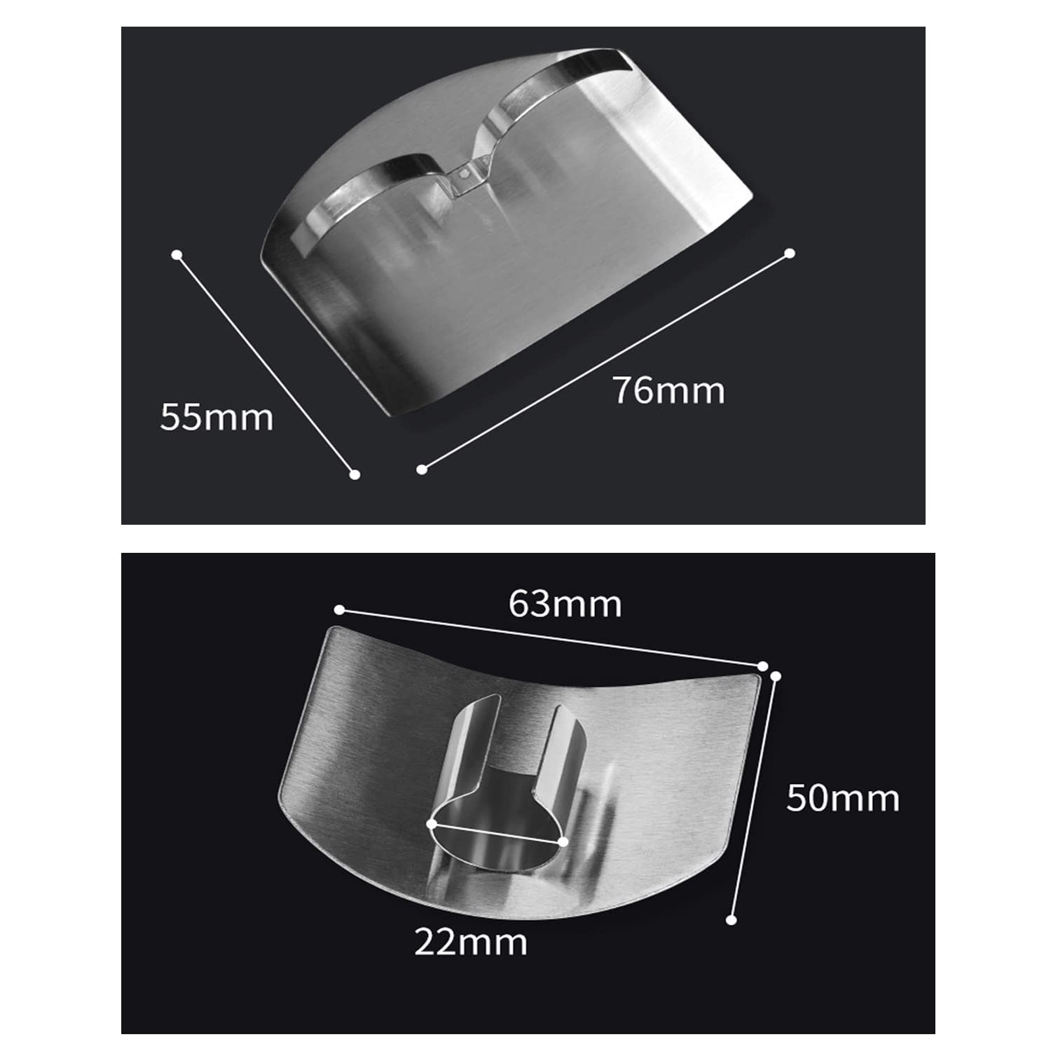 Longnavigator 6 Pcs Finger Protector for Cutting Food,Multifunctional Anti-Cut Finger Protectors for Dicing,Finger Guards for Cutting Slicing and Chopping Protector(Double & Single Finger)