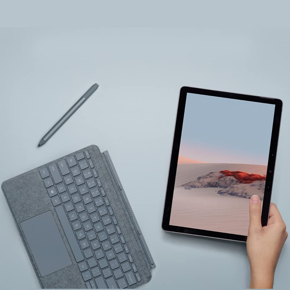 Microsoft 8QC-00037 Surface Laptop Go 2 12.4" Intel i5-1135G7 8GB/128GB Touchscreen, Ice Blue Bundle with Deco Gear Padded 15" - 17" Laptop Gaming Backpack and Wacom Ballpoint Pen