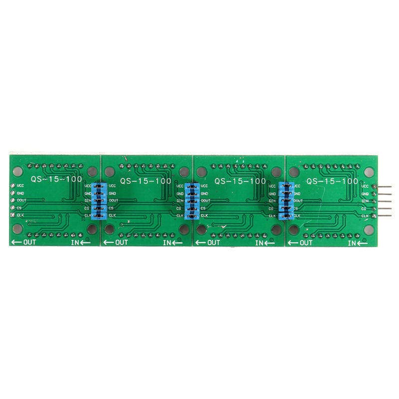 MAX7219 Microcontroller 4In1 Display w/ 5P Line Dot Matrix Module for Arduino 12.8 cm X3.2 cm X1.3 cm Module Modules Board