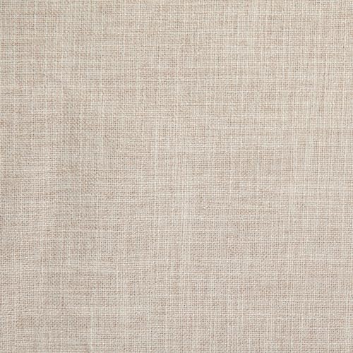 Martha Stewart Britta Platform Bed with Headboard & Footboard, Faux Linen Upholstery with Piping Detail, Rounded Headboard, No Box Spring Needed, Full, Beige