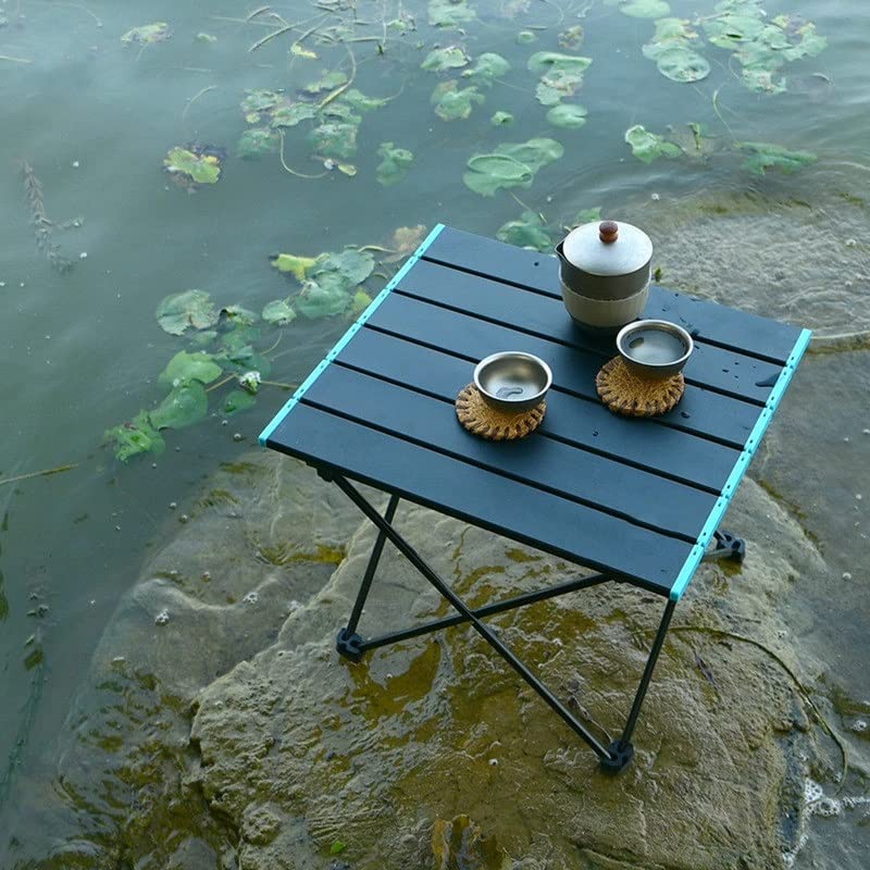 LMMDDP Outdoor Folding Table Chair Camping Aluminium Alloy BBQ Picnic Table Waterproof Durable Folding Table Desk