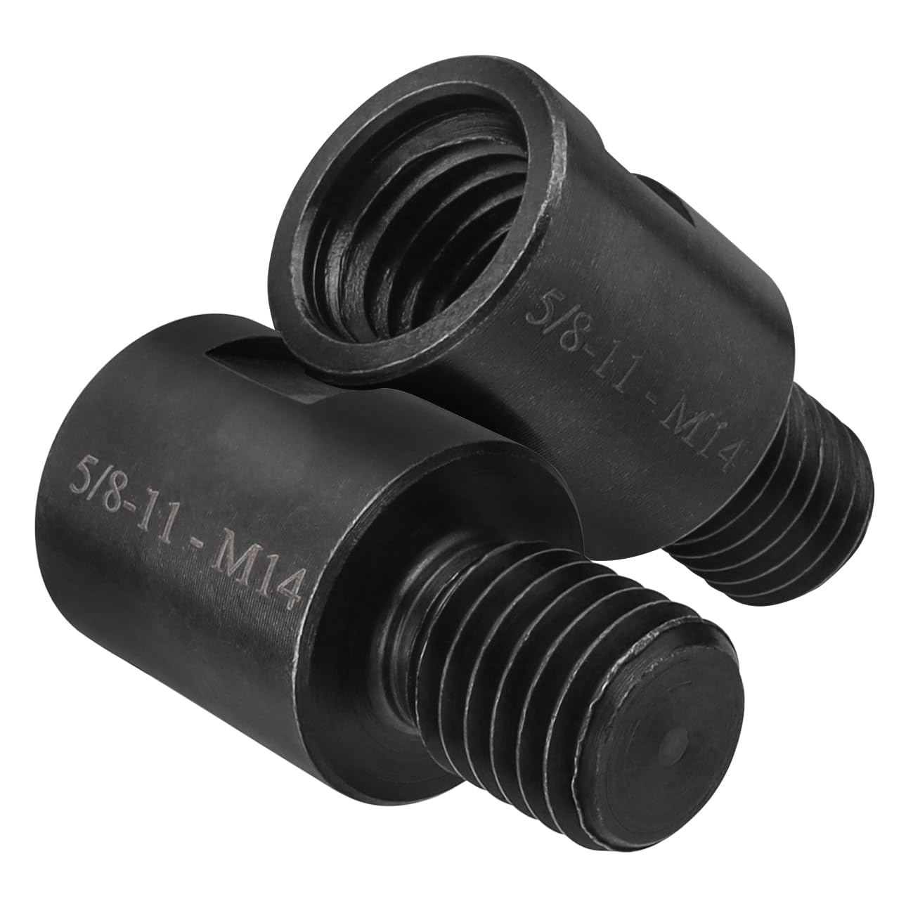 Yakamoz 2Pcs 5/8"-11 Female to M14 Male Angle Grinder Attachment 5/8"-11 to M14 Adapters Rotary Polisher M14 Thread Adaptor Converter