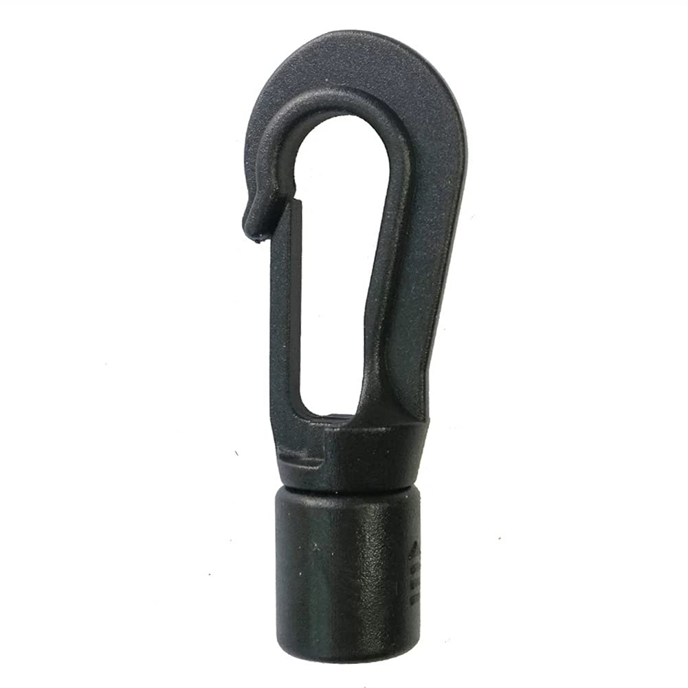 LMMDDP 5MM 8MM 20PCS Bungee Shock Cord Quick Connect Hooks Hanging Ends Clip for Canoe Boat Dinghy Rib DIY Elastic Cord Rope (Size : Small)