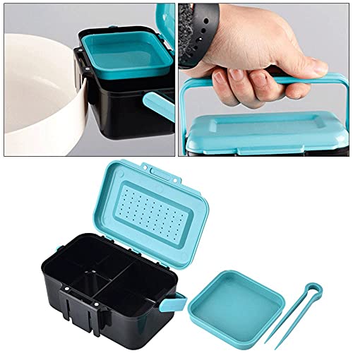 LMMDDP Portable Bait Storage Box Fishing Tackle Container Box Hanging Waist Box Fishing Tackle Accessory Box
