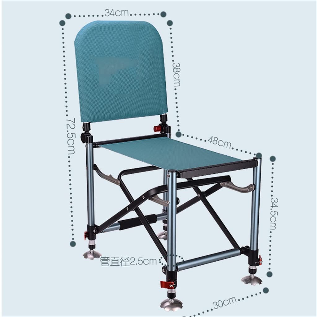 LMMDDP Ultralight Knight Fishing Chair Folding Multifunctional Portable Lightweight Fishing Seat