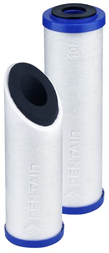 Pentair Pentek DFX-CB-10 Carbon Water Filter, 10-Inch, Under Sink Diamond Flow Dual-Purpose Replacement Filter Cartridge, 10" x 2.5", 10 Micron