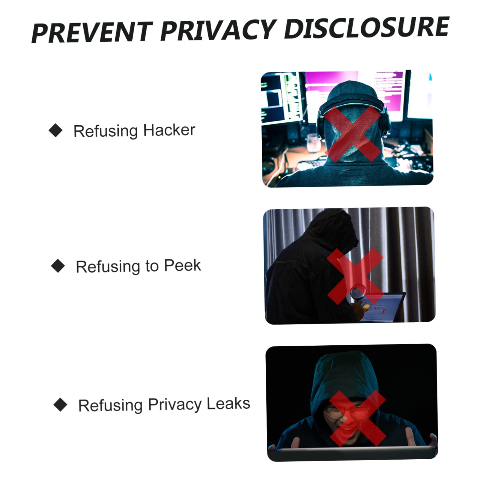 NUSITOU Black Slides 6pcs Slide Peeping Protector Covers Privacy Cover Phone Webcam Computer Simple Cam Safety Web Camera Blocker Flipping Laptop Slider Anti- Your Computer Camera