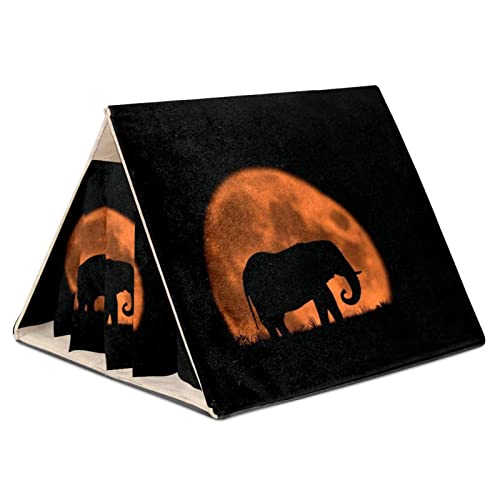RATGDN Small Pet Hideout Elephant Hamster House Guinea Pig Playhouse for Dwarf Rabbits Hedgehogs Chinchillas