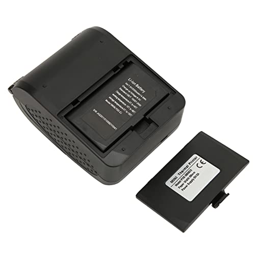Naroote Portable Receipt Printer, Mini Thermal Printer Automatic Sleep Low Noise Fast Printing for Homes (US Plug)