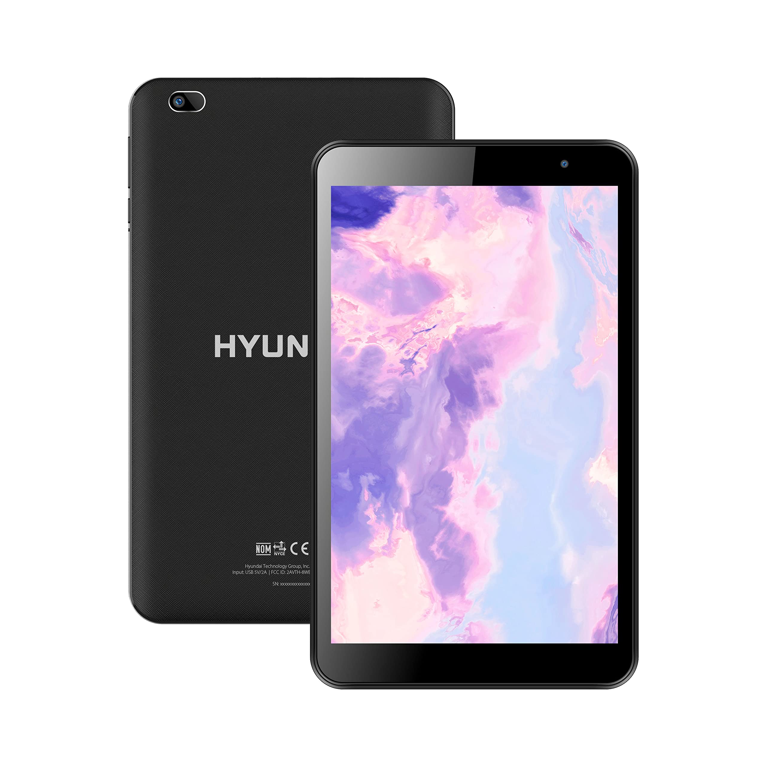 HYUNDAI Kids Tablet 8 inch - 2GB 32GB, Fast AX WiFi, Android 11 Tablet - Screen Protector, Stylus and Wire Earbuds Included