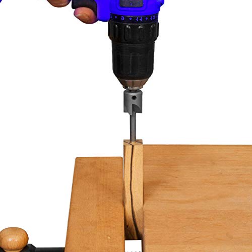 Pen Mill Set, 7 PC Pen Barrel Trimming System with 3/4 inch Cutting Head, 7mm, 8mm, 3/8 inch, 10mm Pilot Cutter Shafts, 0 Size Adaptor Sleeve and Hex Key Wrench, Pen Barrel Mill Trimmer Set by Tackpro