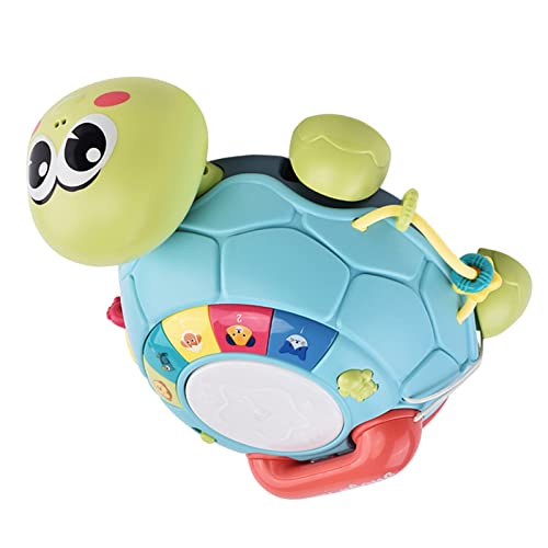 Musical Turtle Toy - Baby Crawling Toys for Babies 12+ Months - Learning with Sound, Music, Lights, Phone, Letters, Numbers - for Motor Skills, Cognitive Development, Hand-Eye Coordination