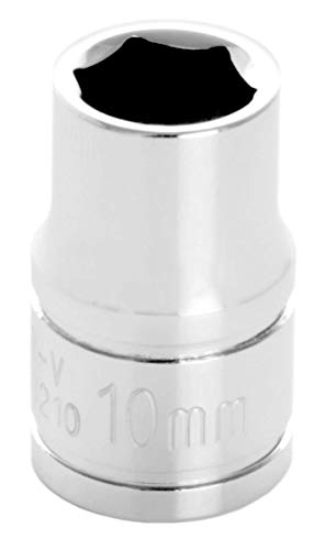 Performance Tool W38210 6-Point Socket, 3/8-Inch Drive, 10mm