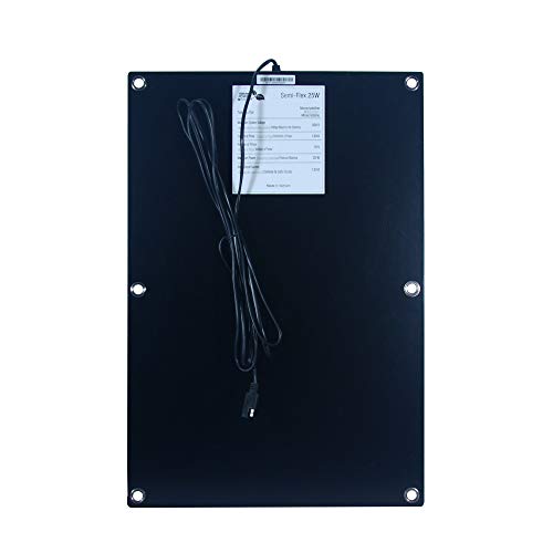 Nature Power 56702 25-watt Semi-Flex Monocrystalline Solar Panel for 12-volt Charging