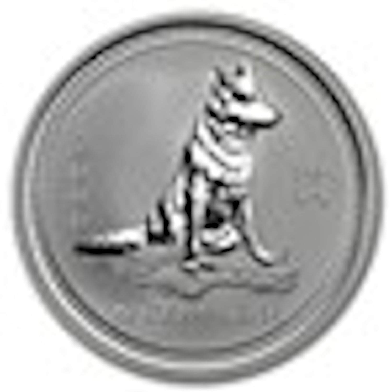 Flintski Jewelry Australian Lunar Series 1 1999-2007 Sterling Silver Coin Edge Bezel Mount Frame Pendant 32.10mm x 2.80mm
