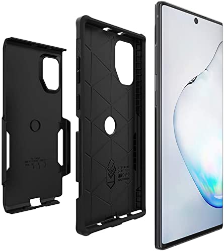 OtterBox Commuter Series Case for Galaxy Note10+ 5G - Shock-Absorbent Bumper - Solid Black