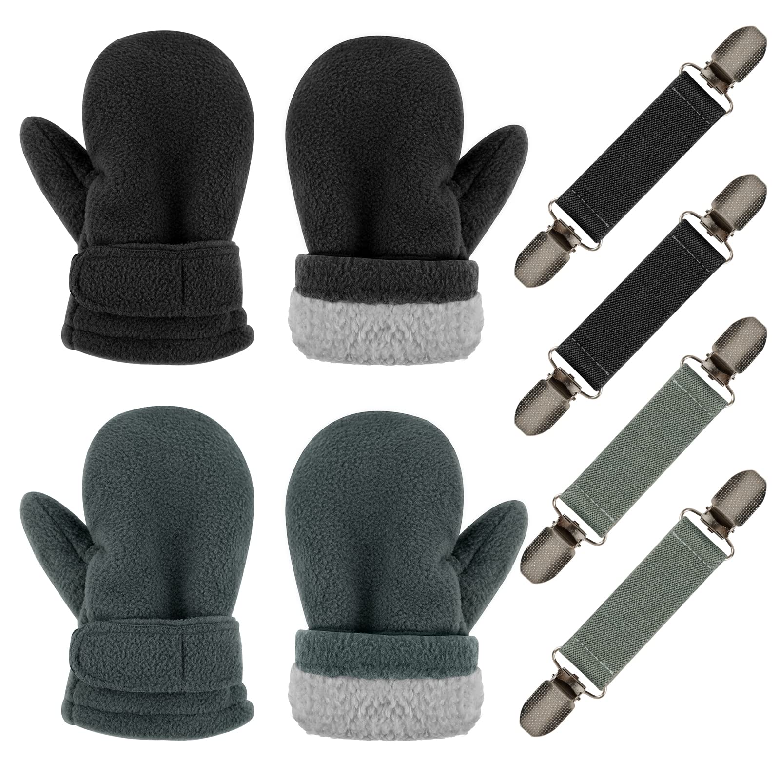 ONESING 2 Pair Toddler Mittens Toddler Gloves Warm Baby Mittens Newborn Mittens Infant Mittens Snow Toddler Winter Gloves for Baby Boys Girls