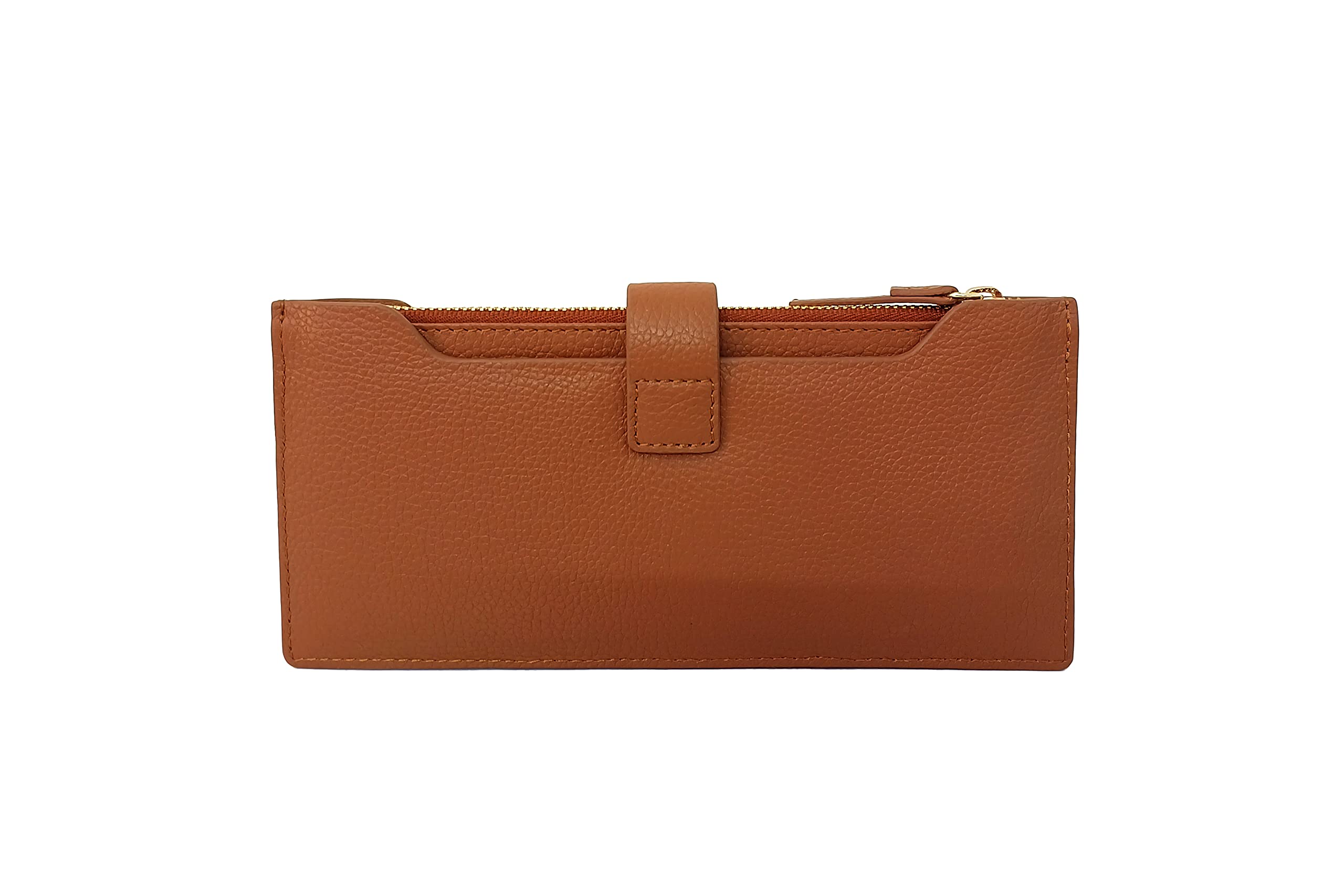 Lodis Women's Blair Sandy Pouch Wallet, Smooth Slim Leather Wallet, Handbag, Trumble (Chestnut)