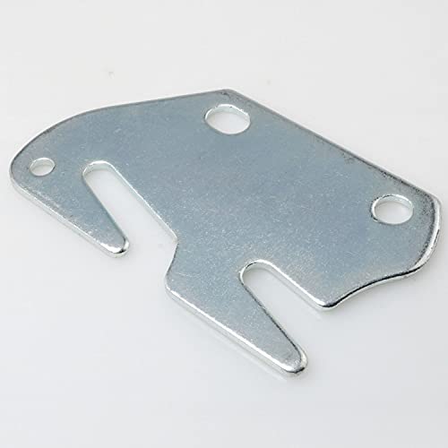 JJHXSM 2pcs Iron Bed Frame Hooks Wooden Bed Rail Hook Plates 3.8x2.3x0.08 Inches for Headboard Replacement Hanging Piece Bed Rail Hook Plate