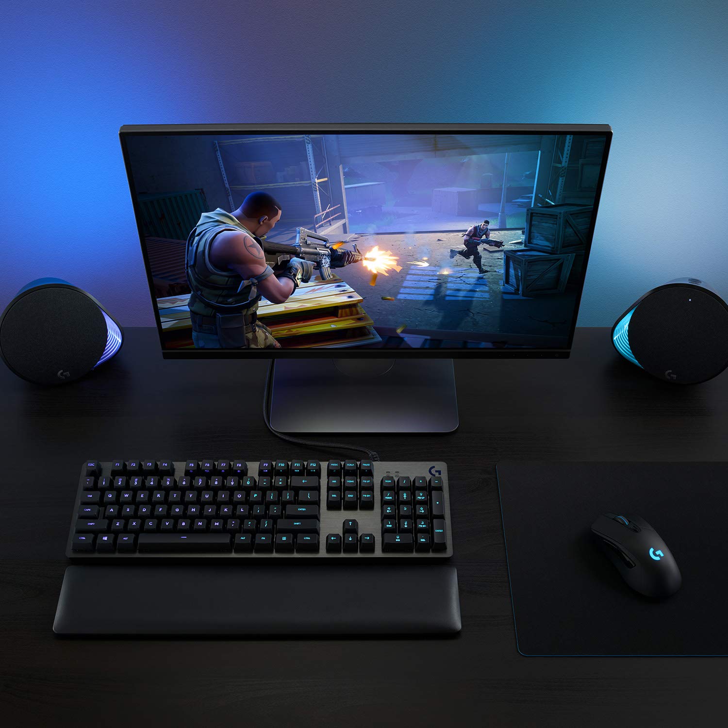 Logitech G703 Lightspeed Wireless Gaming Mouse W/Hero 25K Sensor - Black & PRO Mechanical Gaming Keyboard, Ultra Portable Tenkeyless Design, Detachable Micro USB Cable