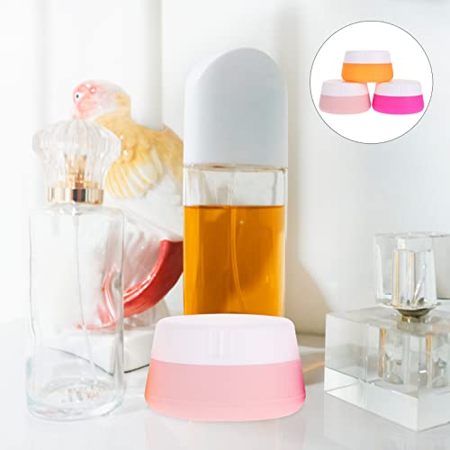 LEUYA 9 Pcs Silicone Cream Silicone Sample Jar Silicone Cosmetic Containers Empty Sample Jars Jars Travel Cosmetic
