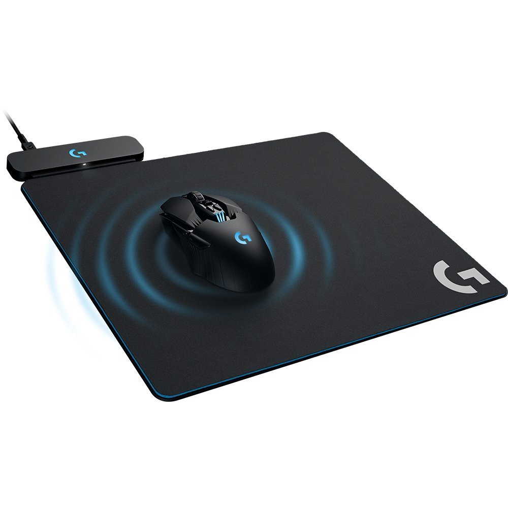 Logitech G915 TKL Tenkeyless Lightspeed Wireless RGB Mechanical Gaming Keyboard, Clicky, Black & Powerplay Wireless Charging System - Black