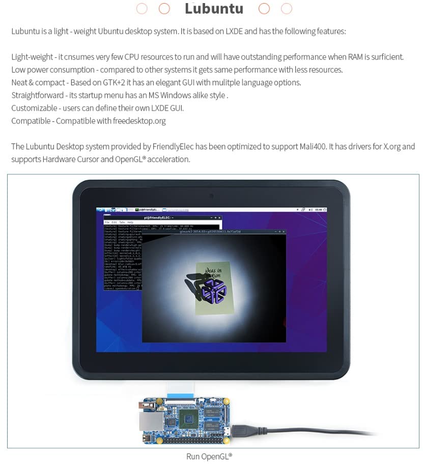 NanoPi Fire3-LTS Open Source S5P6818 1.4GHz DDR3 1GB RAM Single Board Computer Onboard Gigabit Ethernet USB 2.0 HDMI Debug 40pinGPIO Port for AI Development Support Android Debian UbuntuCore+Qt