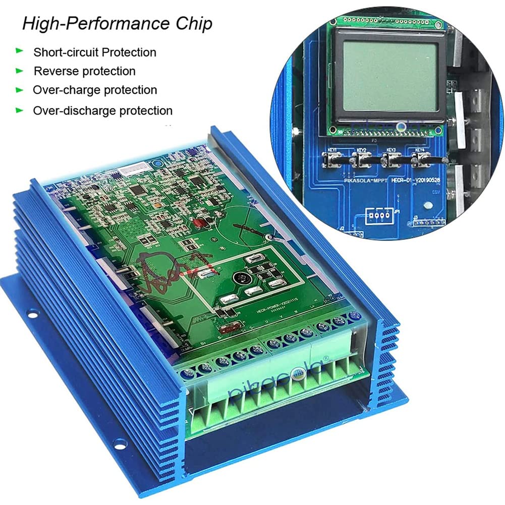 LQX 3000W MPPT Solar Wind Hybrid System Charge Controller,12V 24V 48V Auto High Efficiency Regulador Regulator Home Use Wind Generators for Household Systems