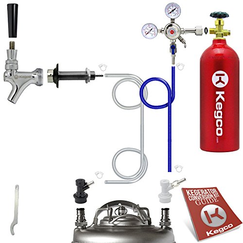 Kegco EBSHCK-5T Kegerator Kit, 1 Faucet with Tank, Standard