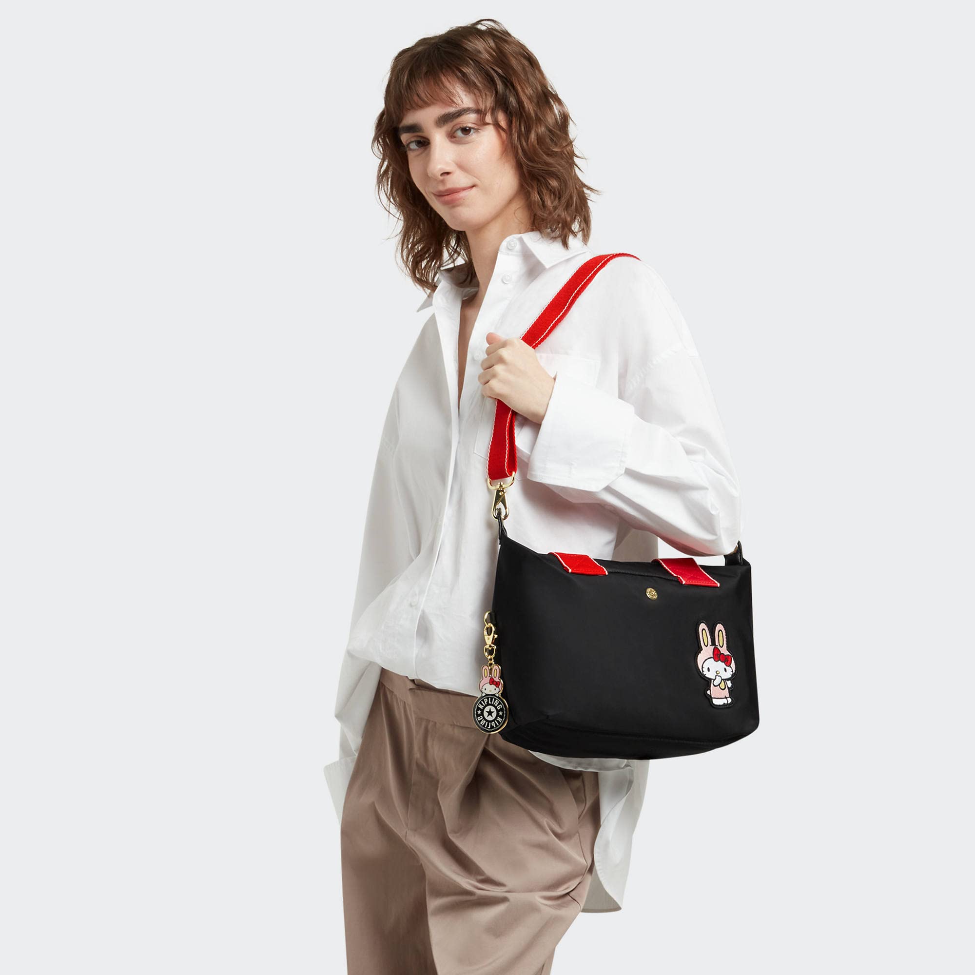 Kipling Hello Kitty Kala Mini Handbag Rabbit Black