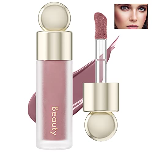 Liquid Blush for Cheeks,KQueenest Cream Blush Makeup,Soft Weightless Blush Stick with Dewy Finish,Long-Wearing Water Proof Matte Beauty Stick,Profusion Cheek Tint(#3 Light Purple)